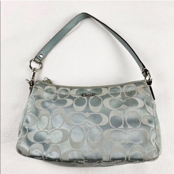 Coach | Bags | Coach Shoulder Mini Bag Light Blue | Poshmark